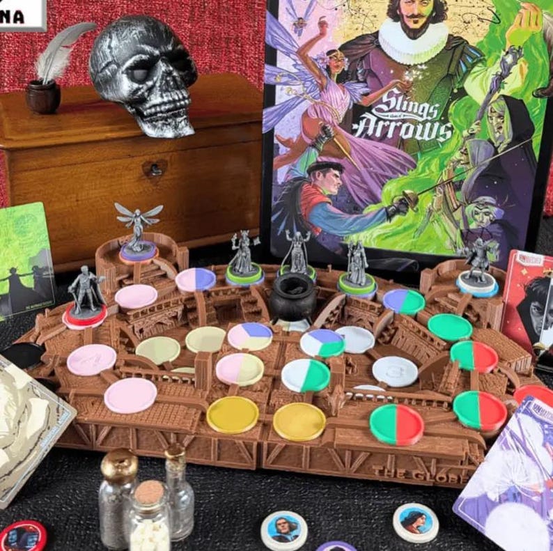 The Globe. Unmatched Inspired slings and Arrows 3d Board. Enhanced ...