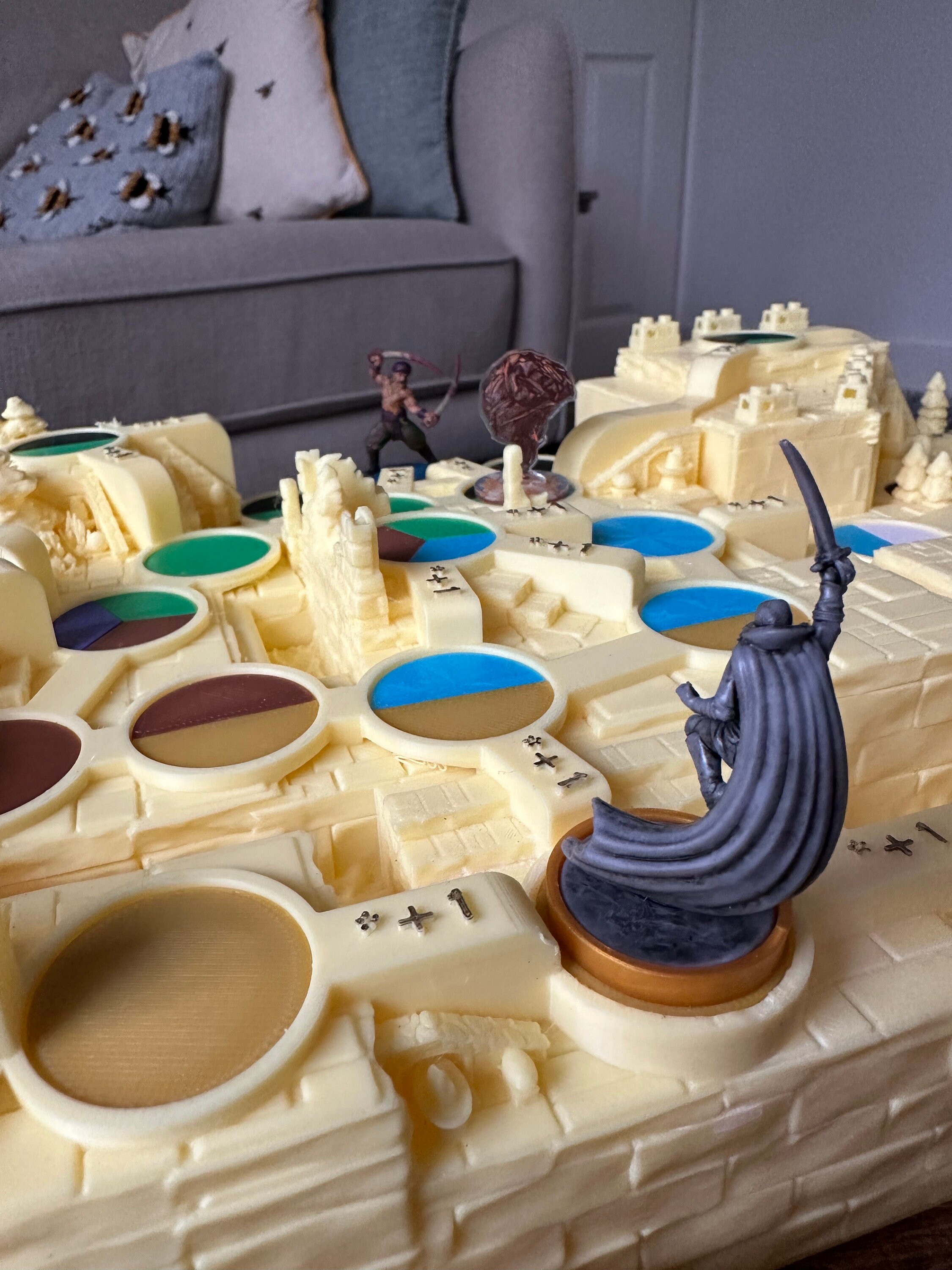 3d Unmatched Inspired 4 Player Hanging Gardens Board. (volume 2) - Etsy