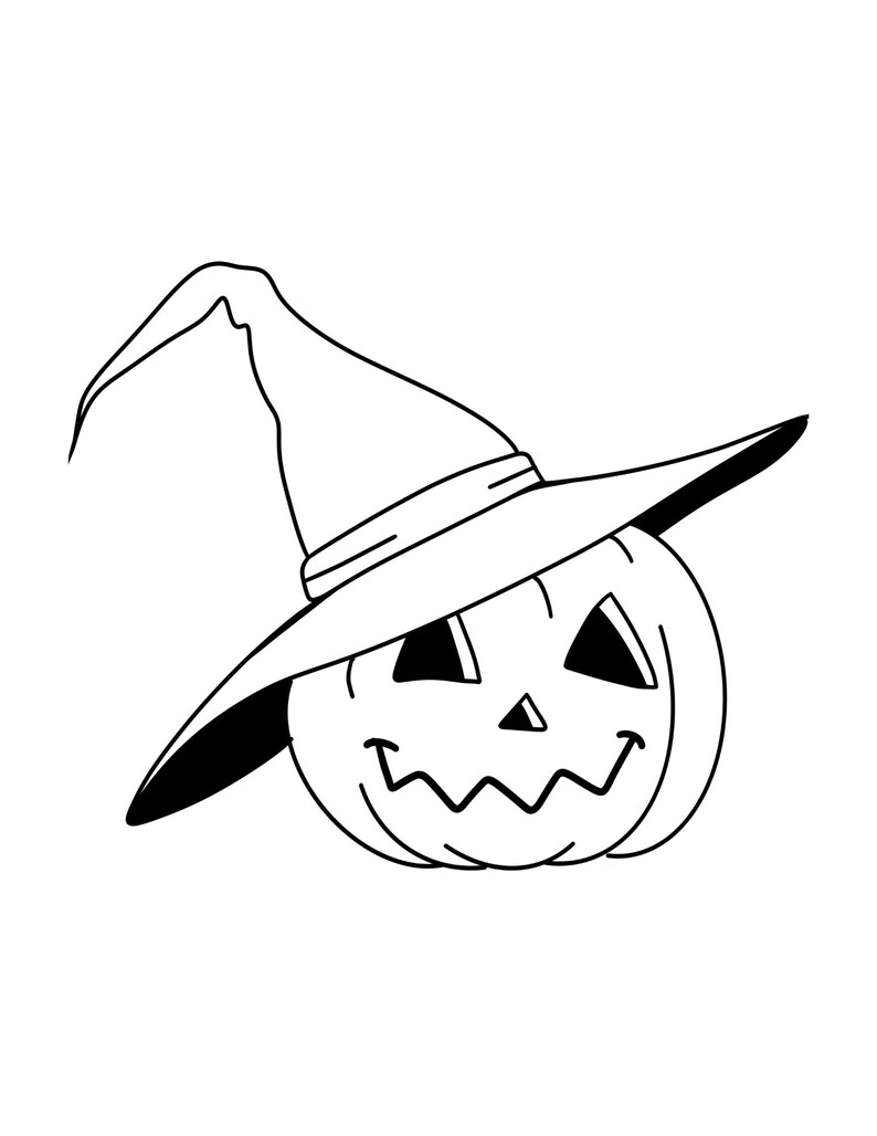 Jack-o-lantern Coloring Pages - Etsy
