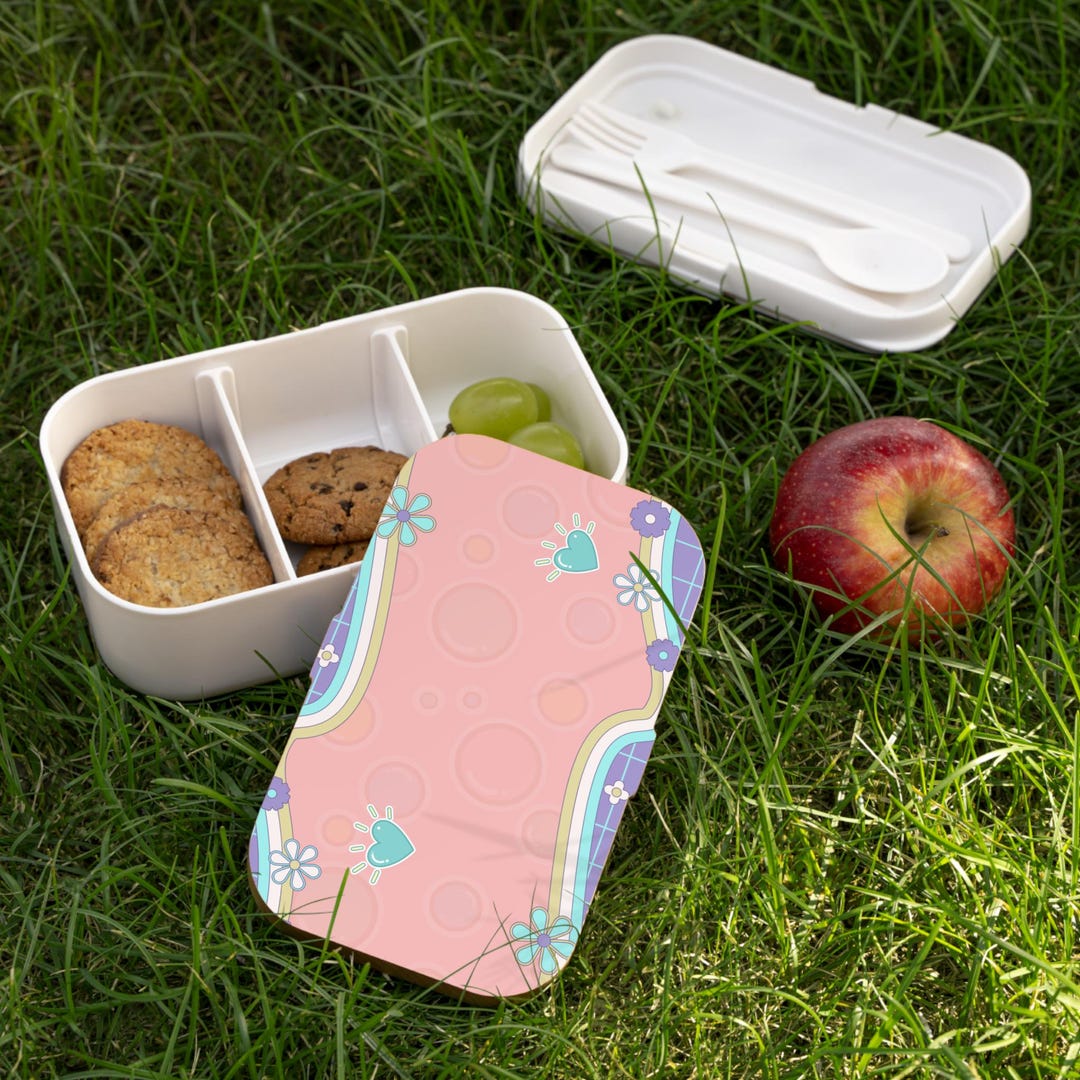Groovy Floral Bento Lunch Box - Etsy