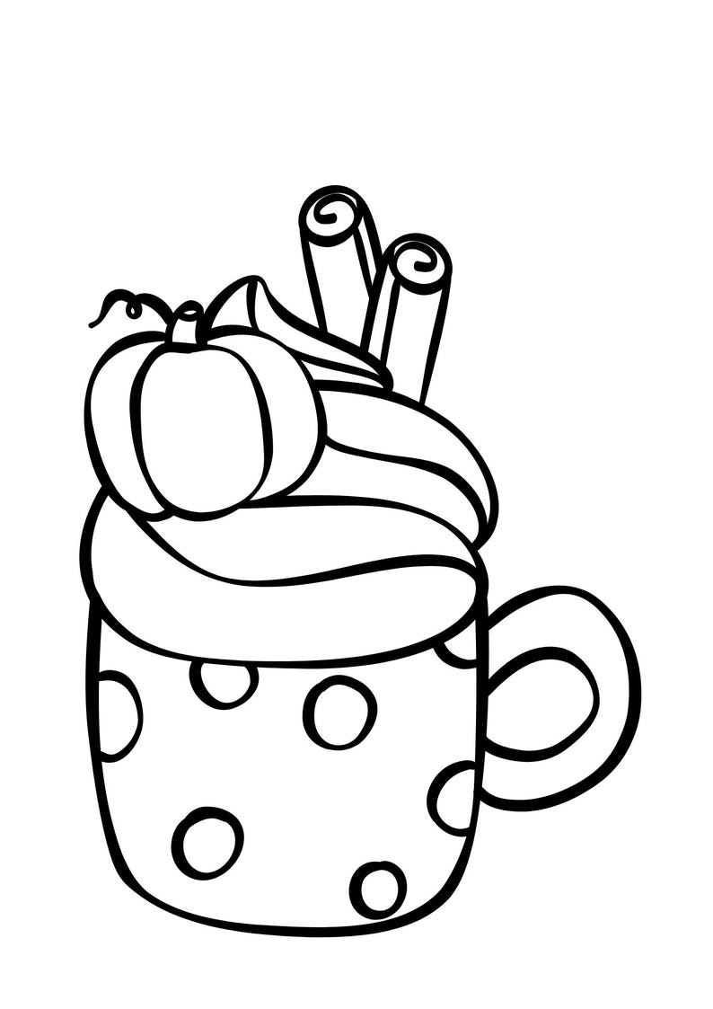 Fun Fall Coloring Pages for Kids - Etsy