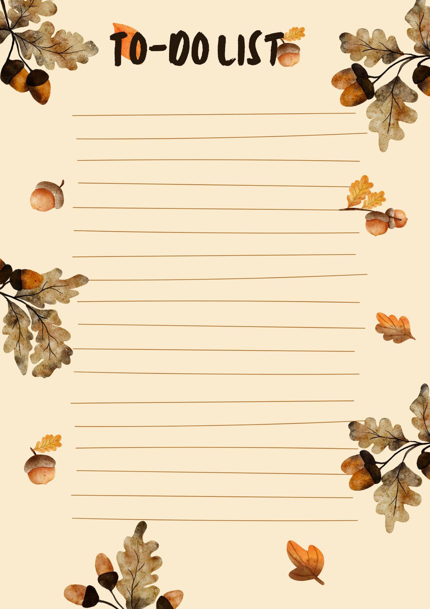 Autumn To-do List - Etsy