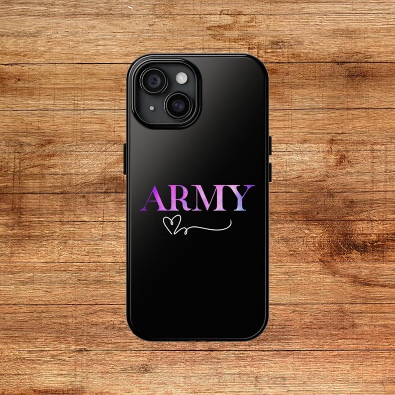ARMY BTS Fandom iPhone 15 Tough Phone Case - Etsy