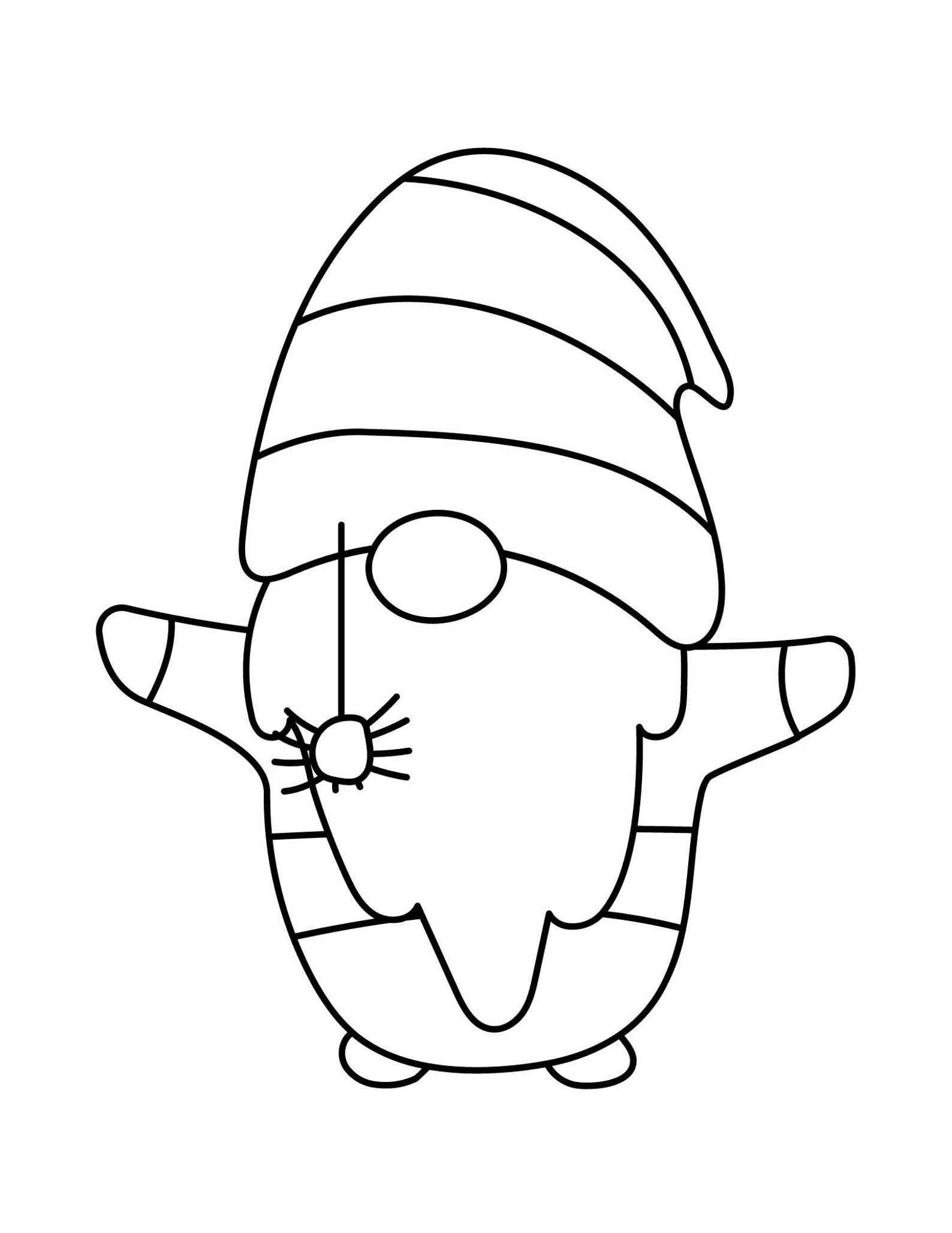 Cute Halloween Gnome Coloring Pages - Etsy