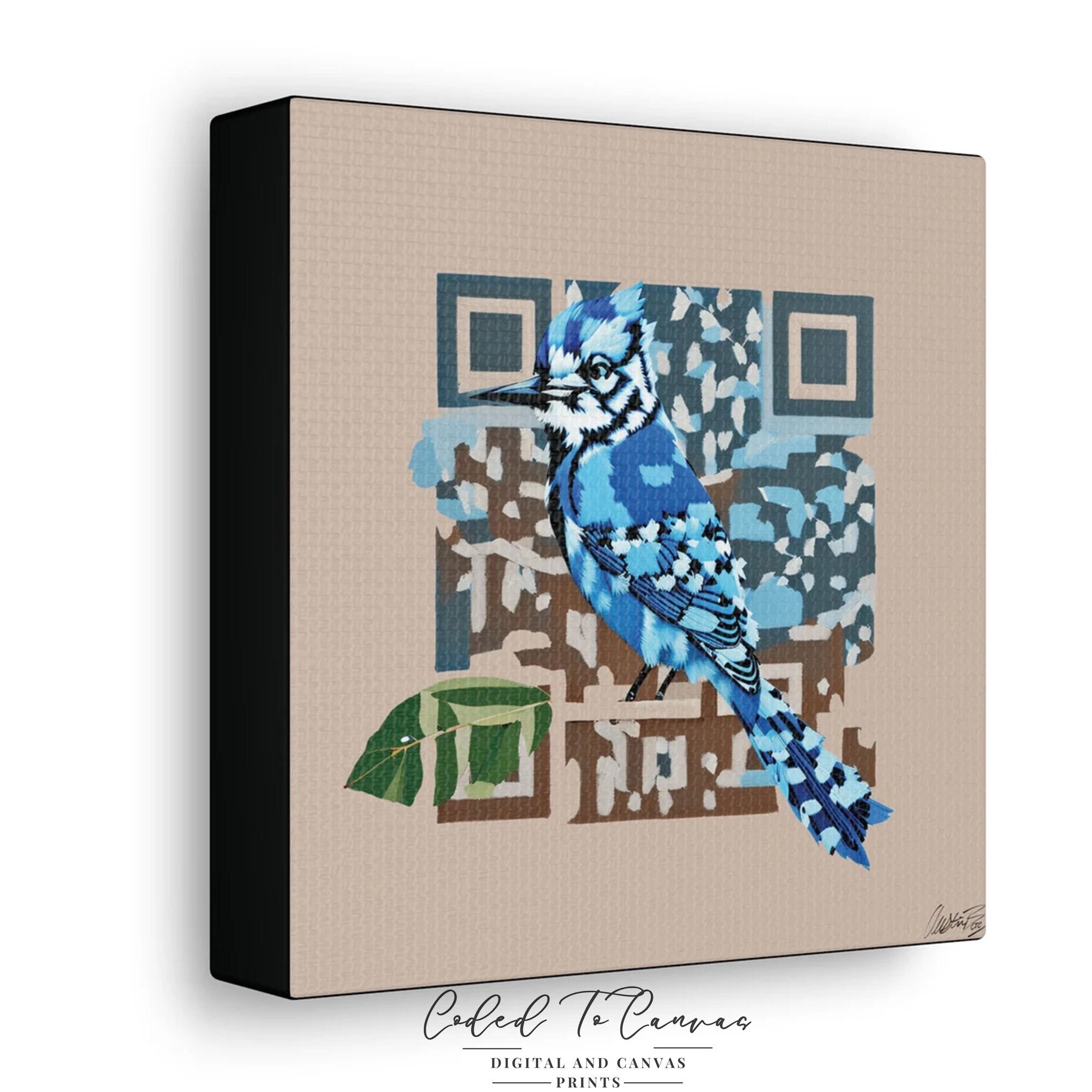 Personalized QR Code Artwork Ready to Hang Canvas Gallery Wrap ...