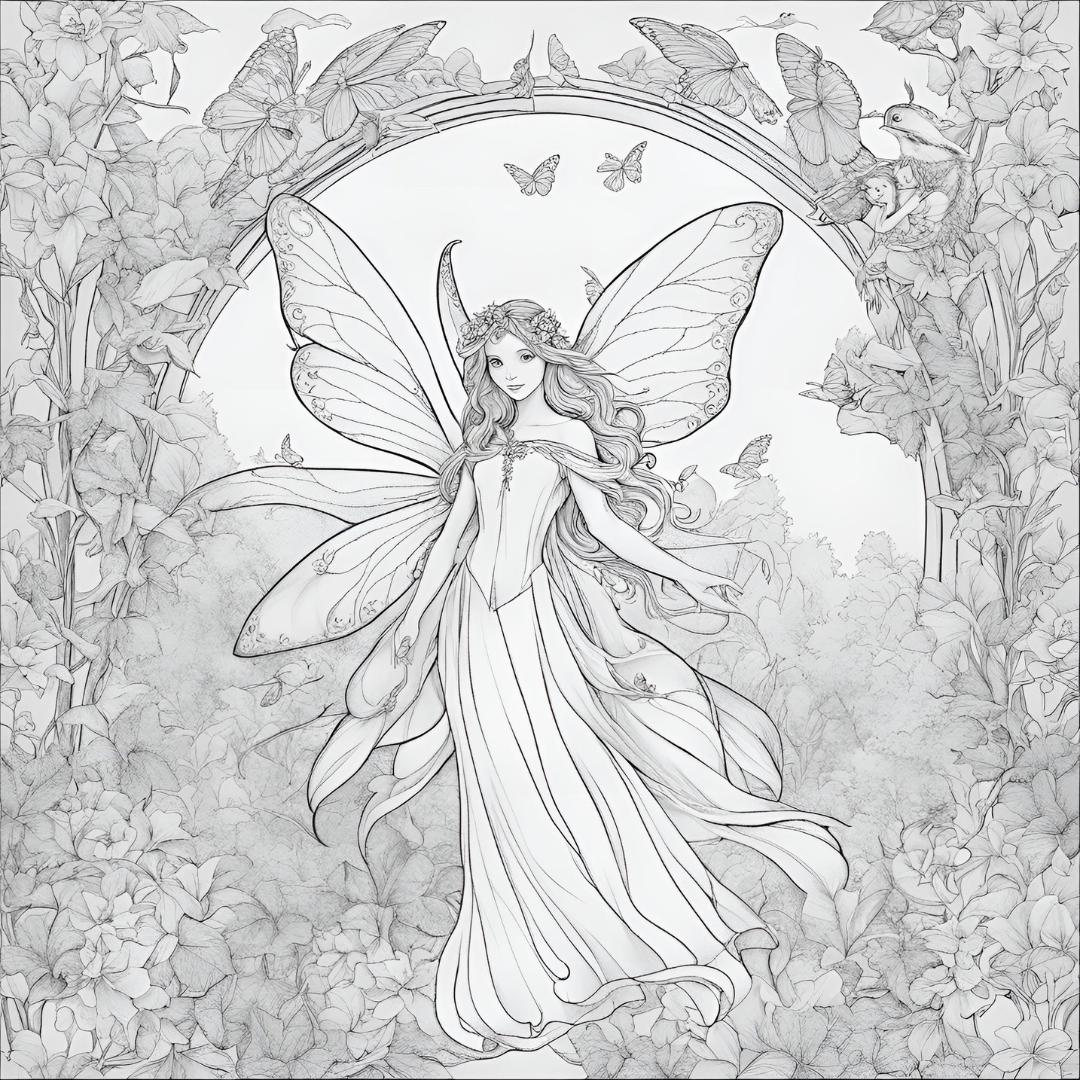 Fairy Coloring Book – 25 Magical Illustrations (digital Download) - Etsy