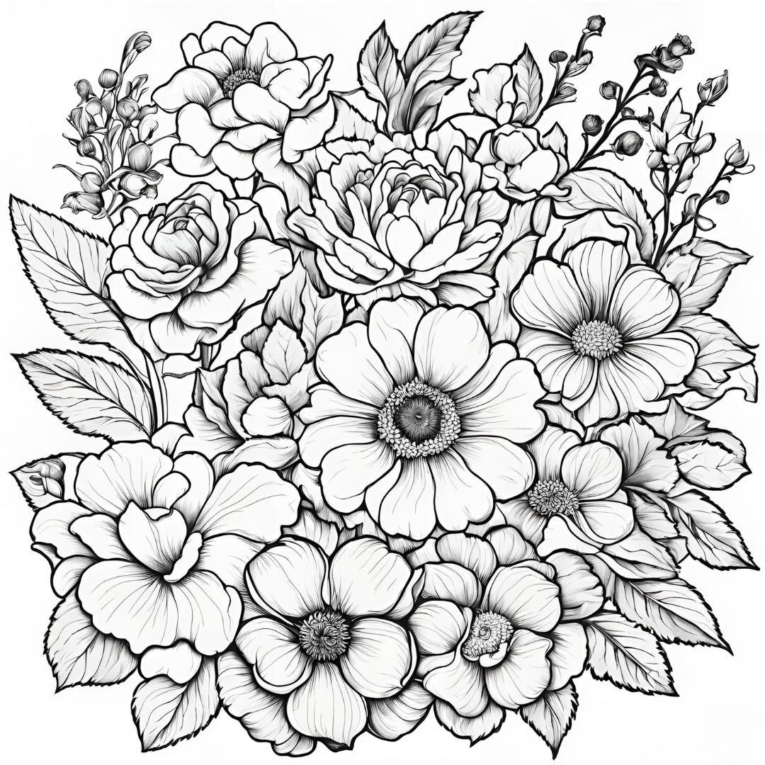 Digital Adult Coloring Book: Floral Mandalas - Etsy