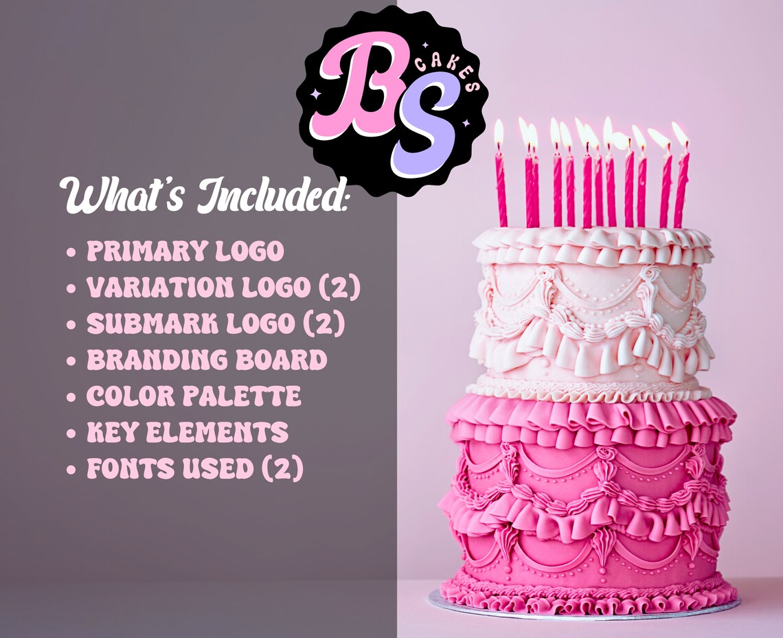 DIY Cake Baker Logo: Editable Logo Design, Bakery Logo Design, Canva ...