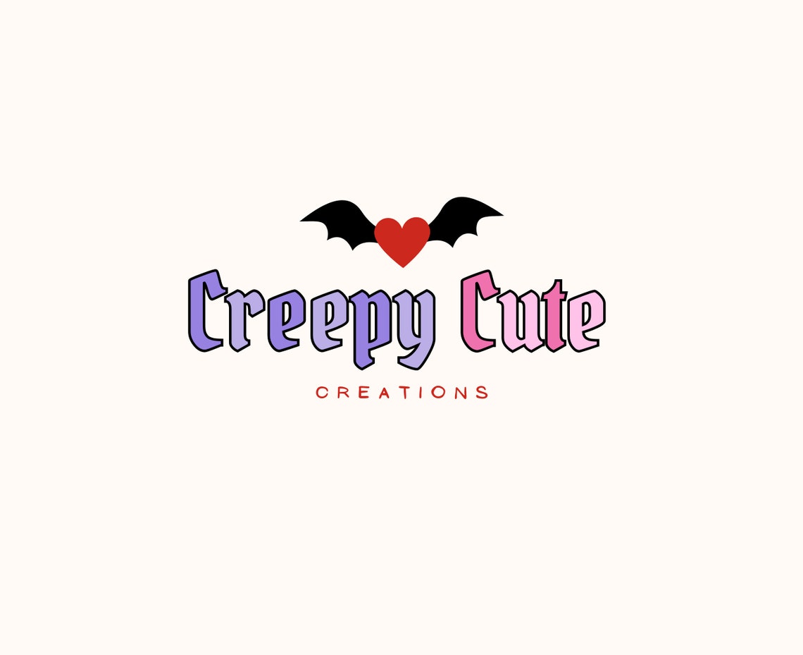 Editable Logo: Creepy Branding, Playful Logo, Spooky Logo, DIY Canva ...
