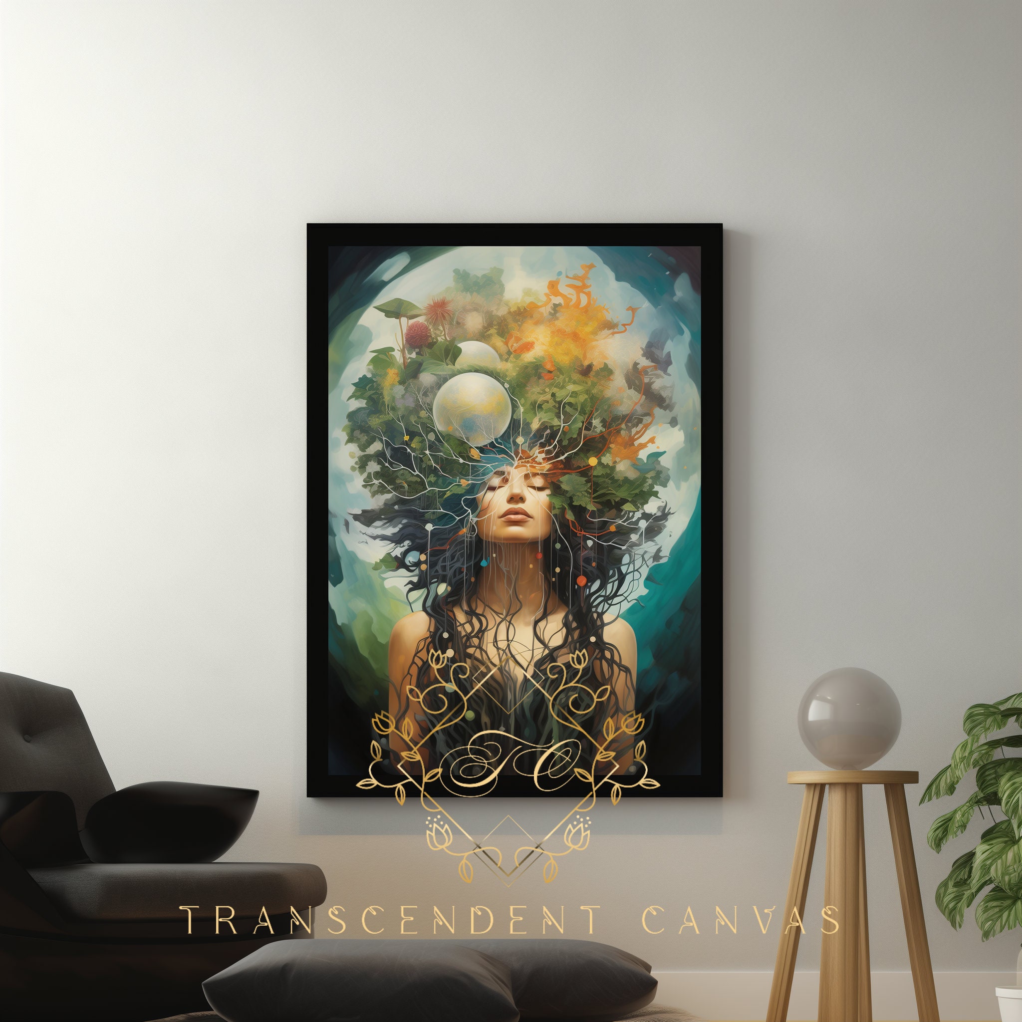 Journey of Self-discovery Transcendent Canvas Instant Printable Oil ...