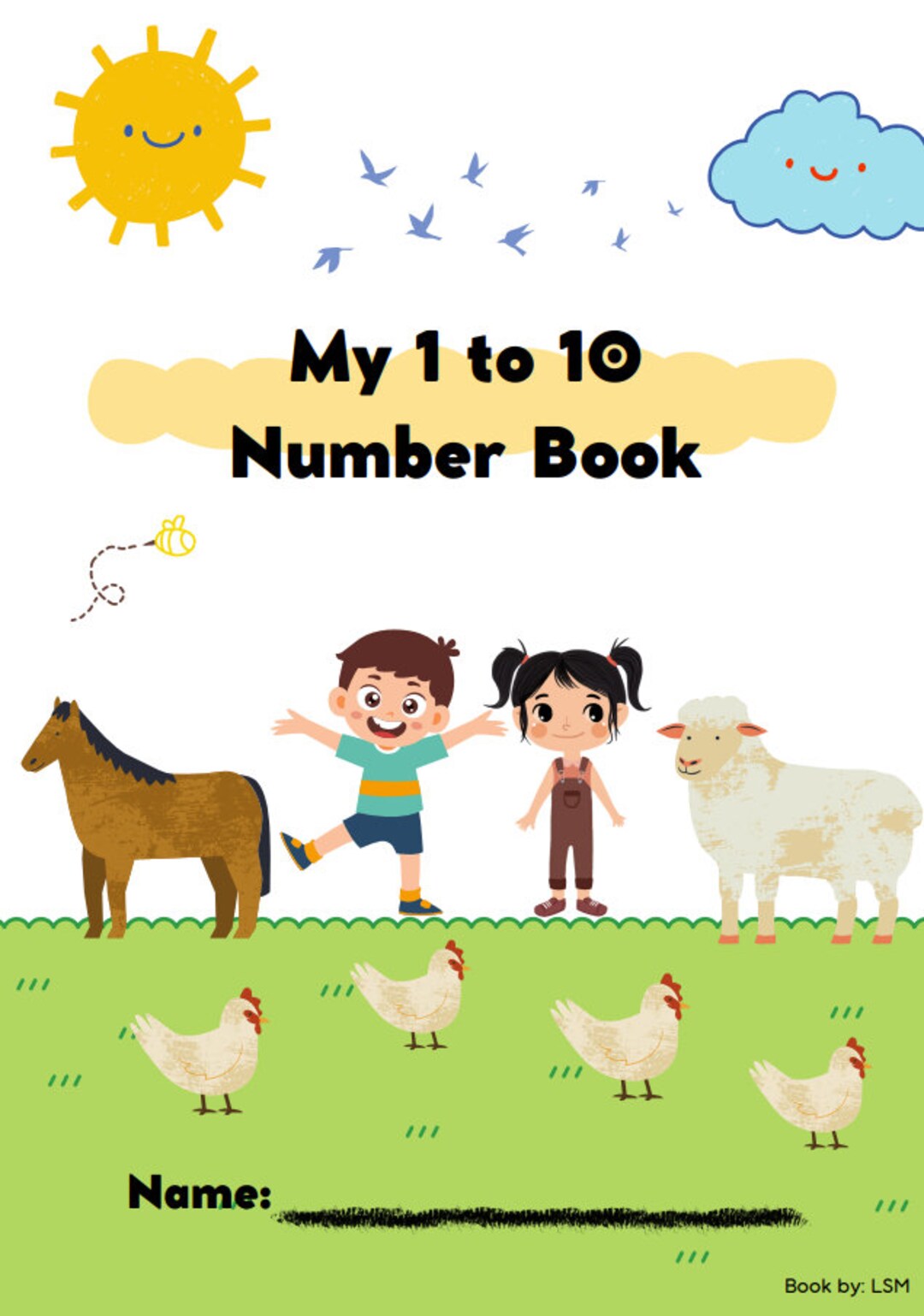 Mi libro de números del 1 al 10 / Libros infantiles digitales - Etsy México