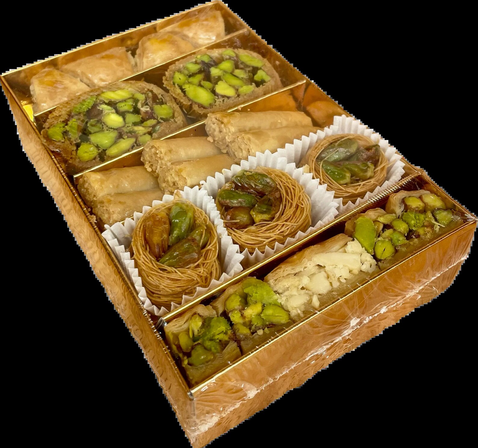 Premium Delicious Mini Mix Baklava, With Pistachio, Walnut Baklava ...