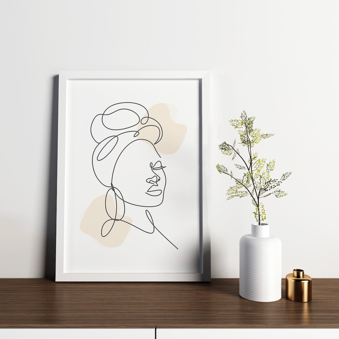 Minimalist Line Drawing, Print Poster, Digital Download, Modern Body ...