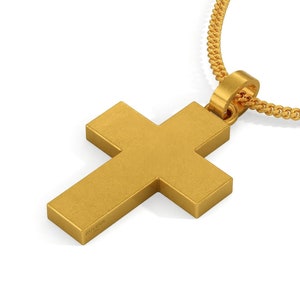 24K Solid Gold Heavy Cross Pendant. Gold Cross Necklace. Pure Gold ...