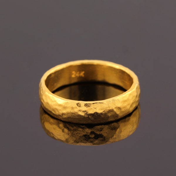 24k Gold Ring - Etsy