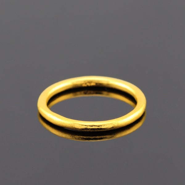 24k Solid White Gold Wedding Band - Etsy