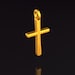 24K Solid Gold Cross Pendant. Pure Gold Thick Cross Necklace. Gold 9999 ...