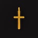 24K Solid Gold Cross Pendant. Pure Gold Thick Cross Necklace. Gold 9999 ...