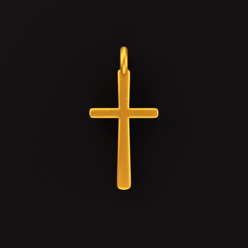 24k Gold Cross - Etsy