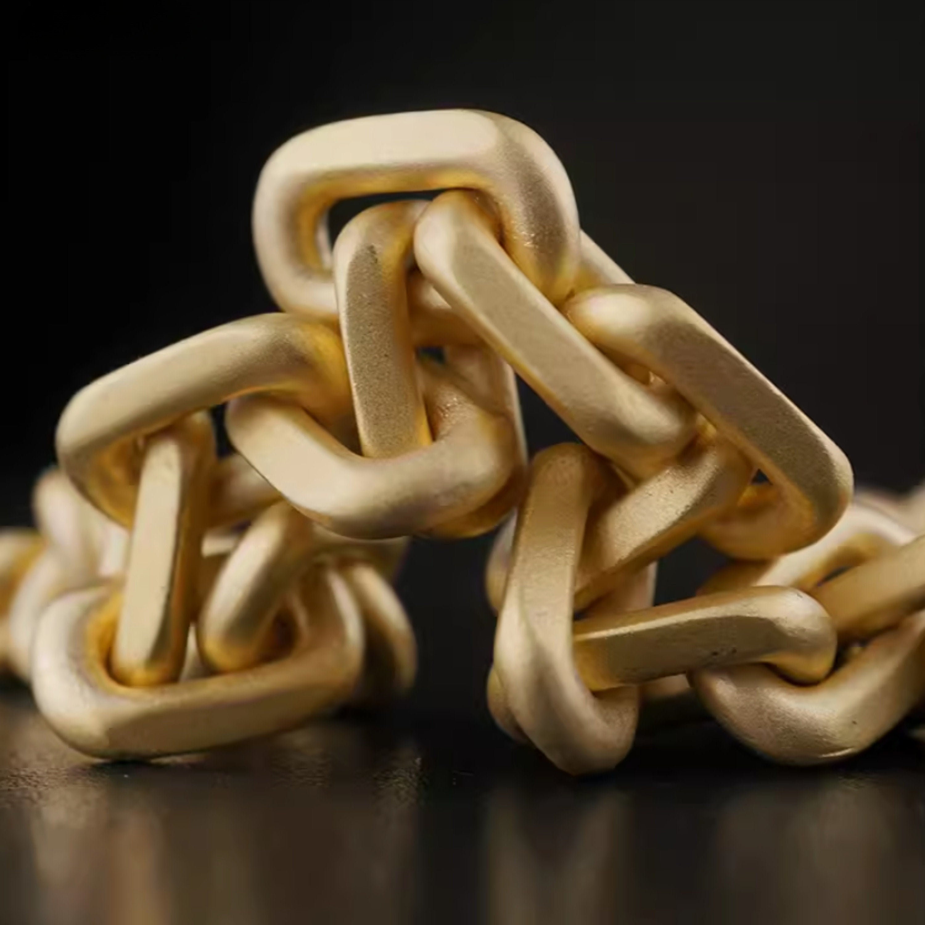 24k Solid Gold Bracelet. Heavy Gold Link Bracelet. Pure Gold Large ...