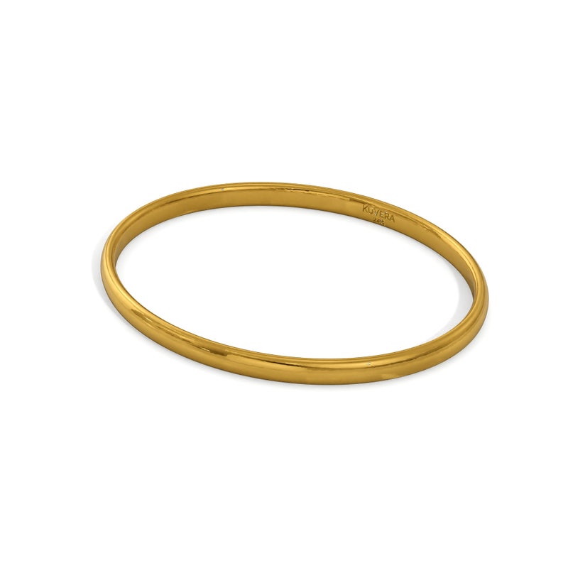 Bangle Gold 24k Solid - Etsy