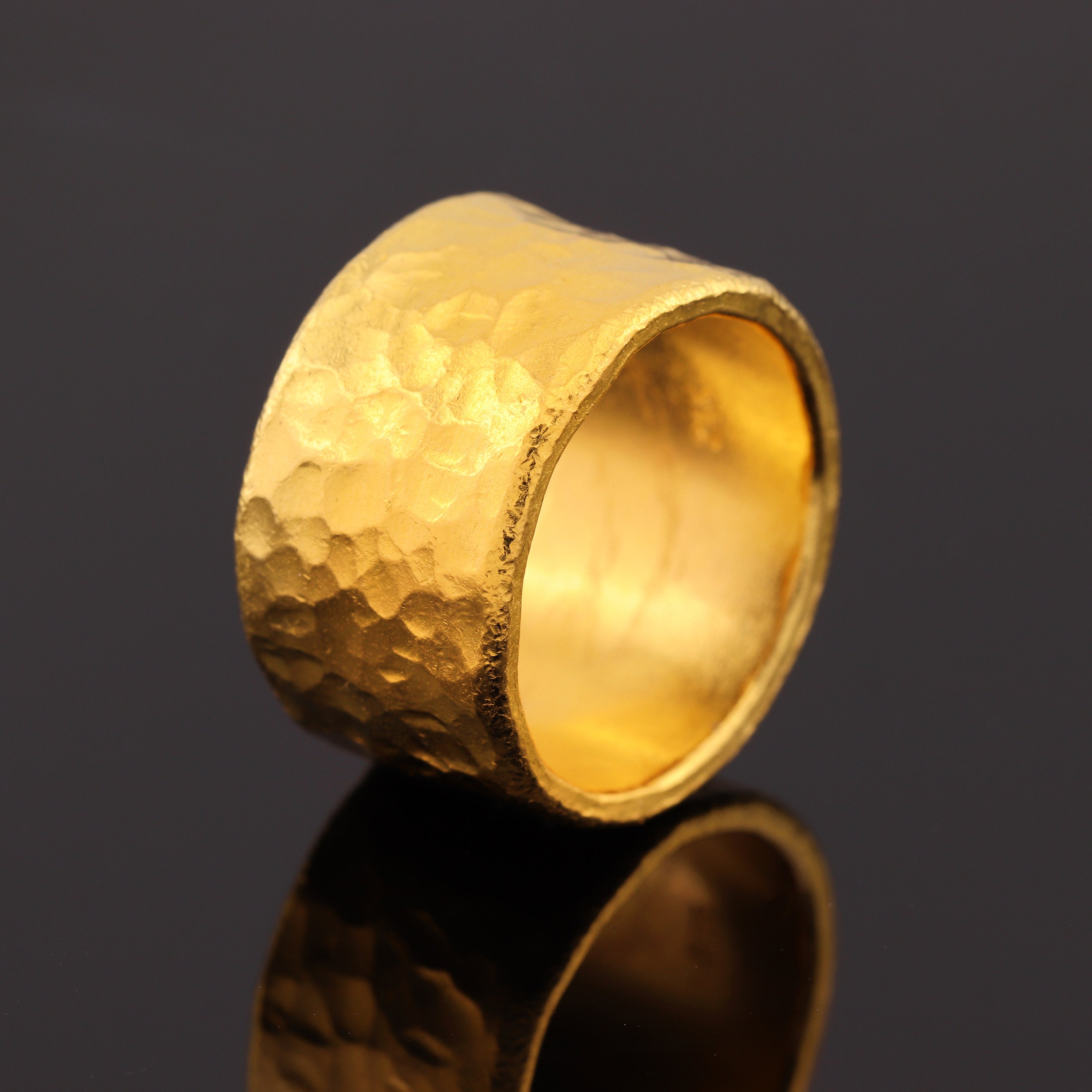 1 Troy Ounce 24k Gold Band Ring. 13mm Solid Yellow 9999 Gold Wedding ...