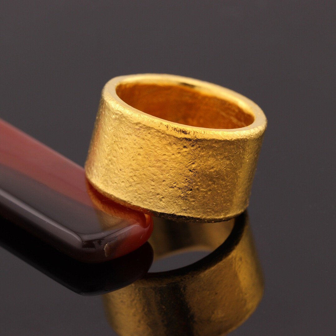 1 Troy Ounce 24k Gold Band Ring. 13mm Solid Yellow 9999 Gold Wedding ...