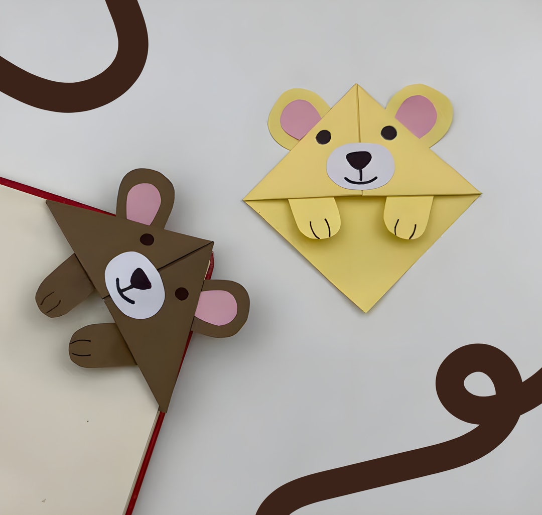 DIY Bear Corner Bookmark, Simple Step-by-step Guide, Fun Crafting ...