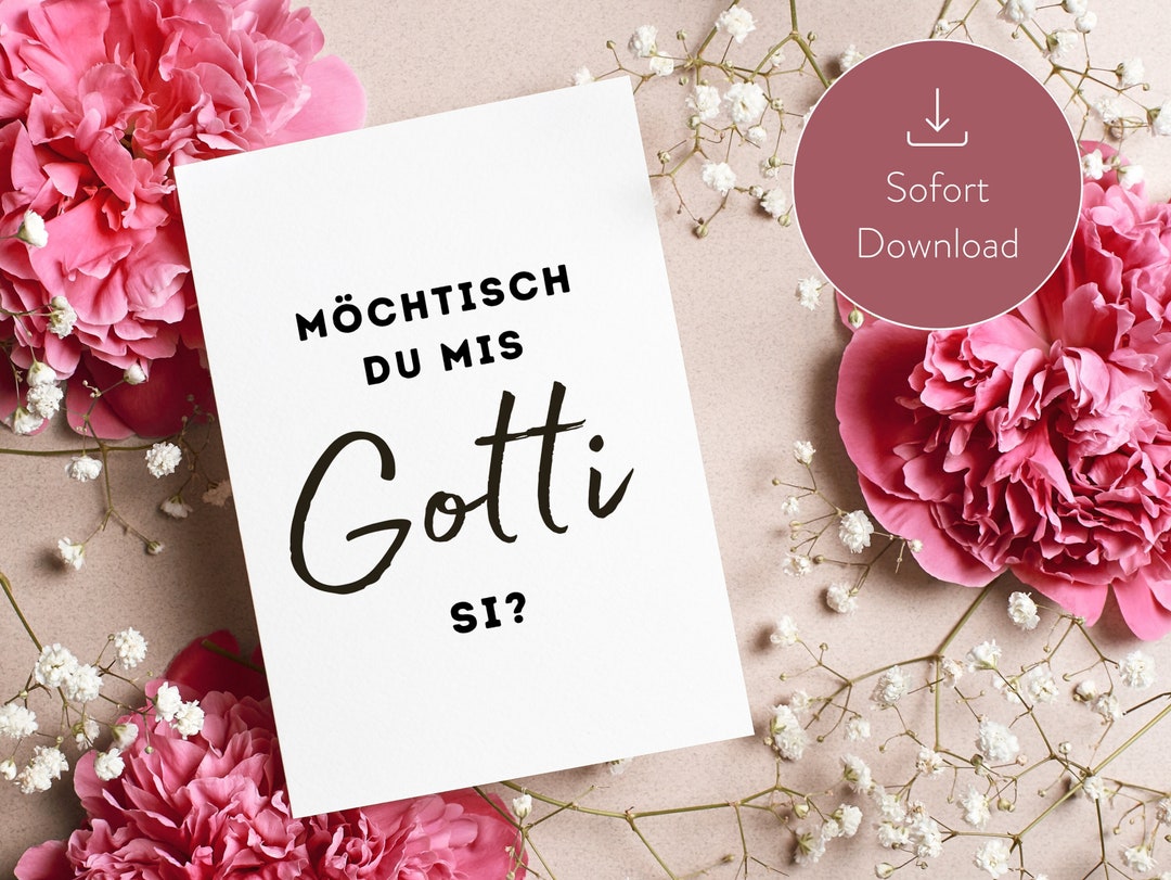 Gotti Ask, Gift Idea PDF and PNG Digital Download, Neutral Lettering as ...
