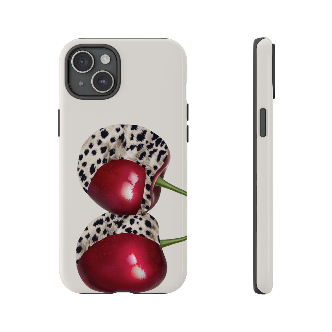 Cherry Phone Case Leopard Print Phonecase Cherry Phonecase Collage ...