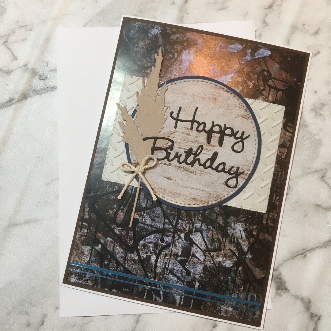 Masculine Birthday Greeting Card, Bespoke Birthday Cards, Unique ...