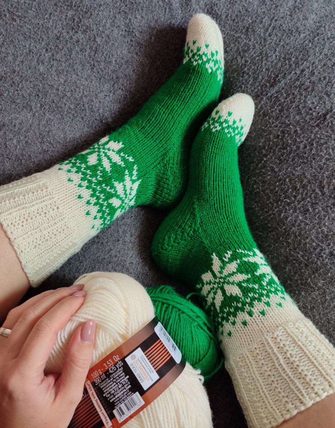 Pdf Diy Pattern, Beginner Knitting, Wool Socks, Knit Pattern, Jacquard ...