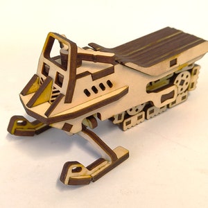Snowmobile Real Suspension & Tray, 1/30 Scale, Laser Cut 3mm Plywood ...