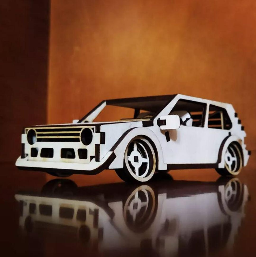 VW Golf 1 Laser Cut 3mm Plywood Tuning Race Jdm German Sport Car - Etsy