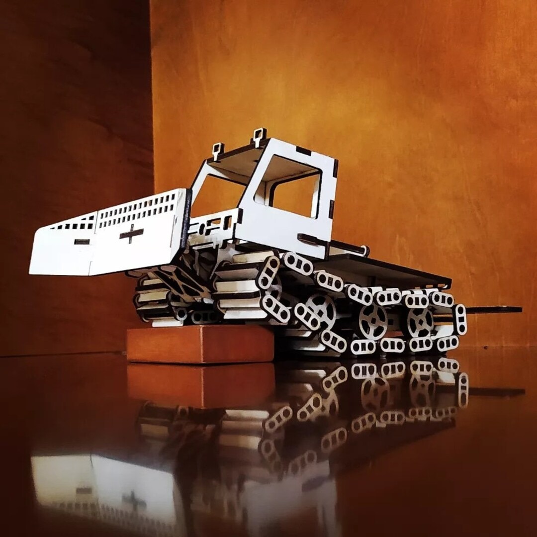 Snow Groomer Laser Cut Plywood Realistic Mechanisms! - Etsy