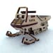 Snowmobile Real Suspension & Tray, 1/30 Scale, Laser Cut 3mm Plywood ...
