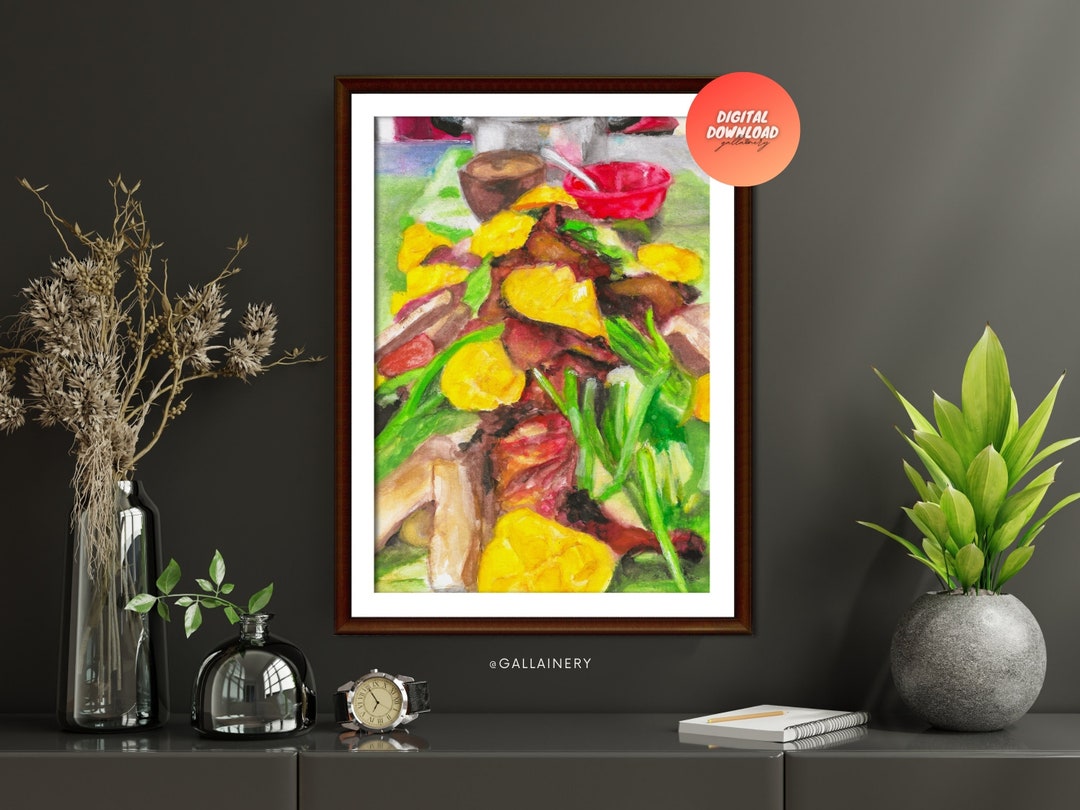 Boodle Fight Filipino Food Poster Filipino Art Print Filipino Dishes ...