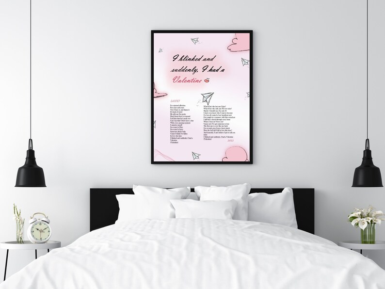Laufey Valentine Spotify Song Poster Aesthetic Laufey Merchandise ...