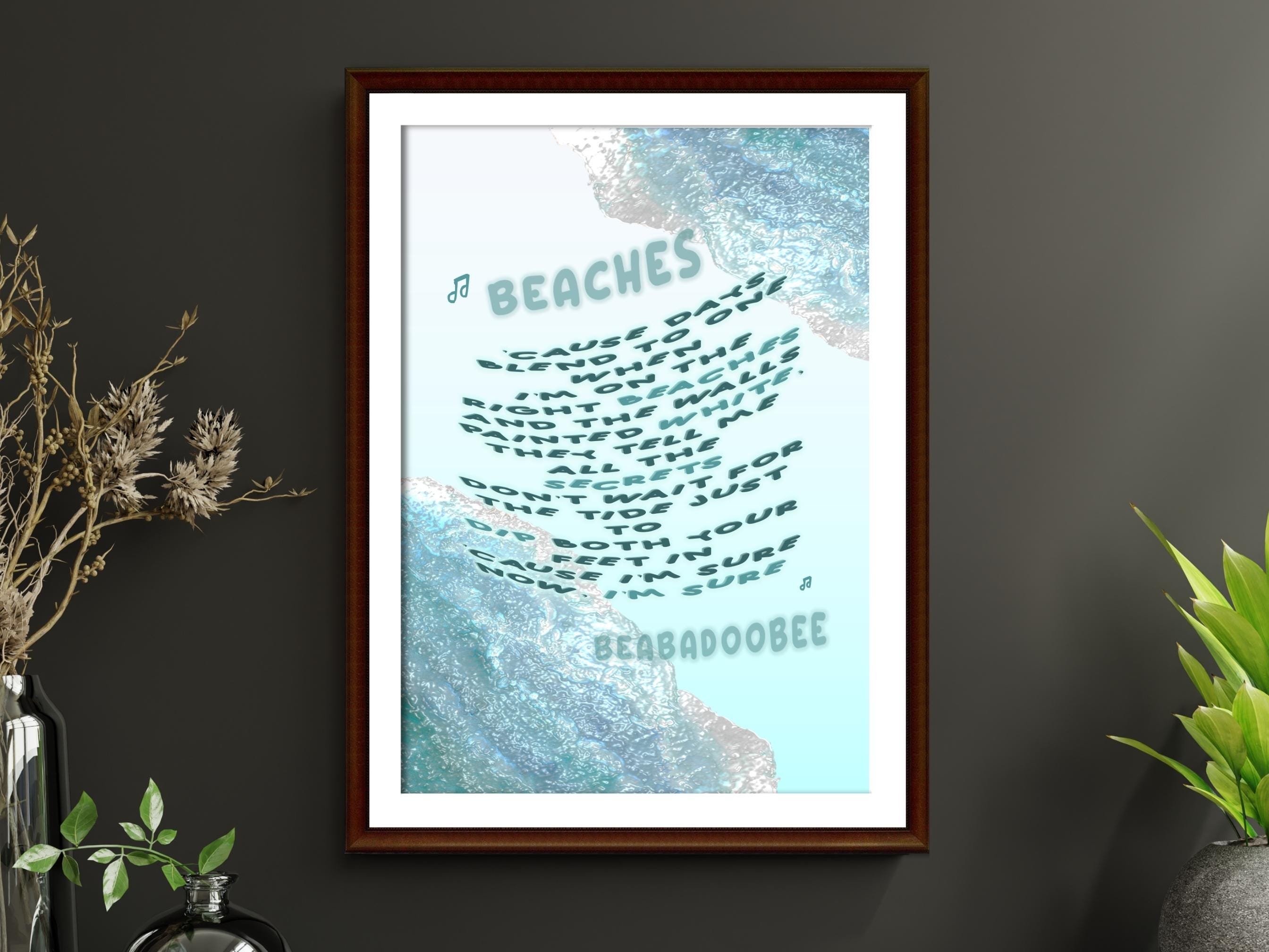 Beabadoobee Poster Beaches Beabadoobee Merch Music Posters Spotify Song ...
