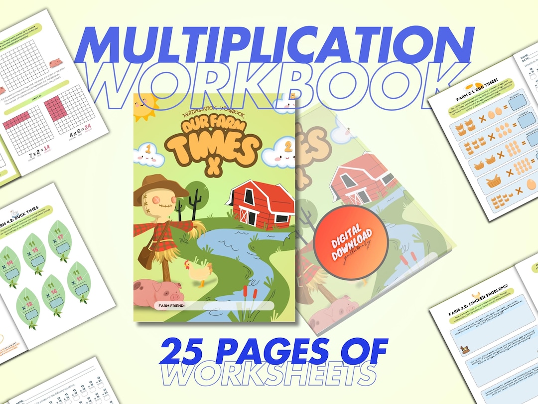 FARM TIMES Mathematics Workbook Multiplication Worksheets Fun ...