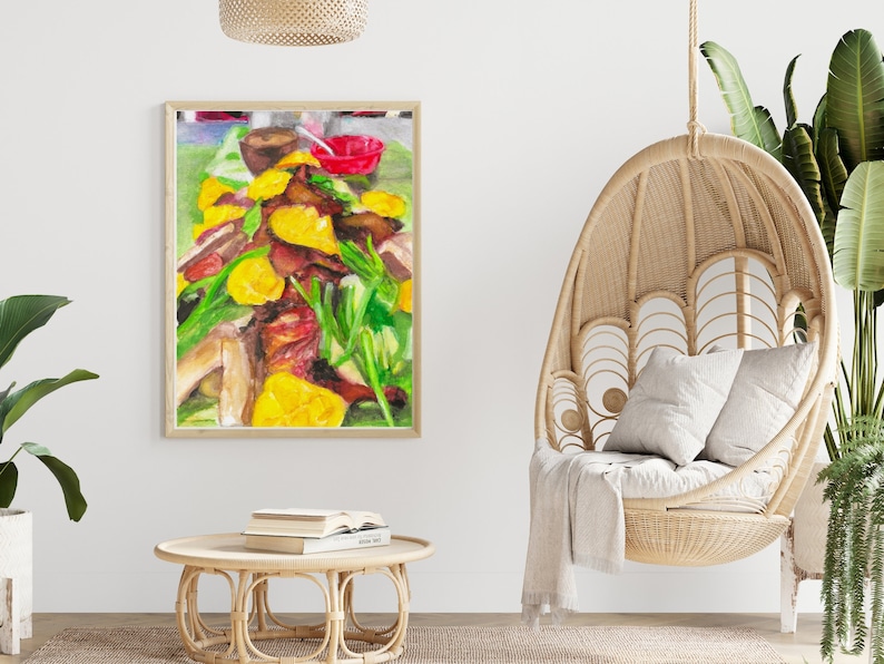 Boodle Fight Filipino Food Poster Filipino Art Print Filipino Dishes ...