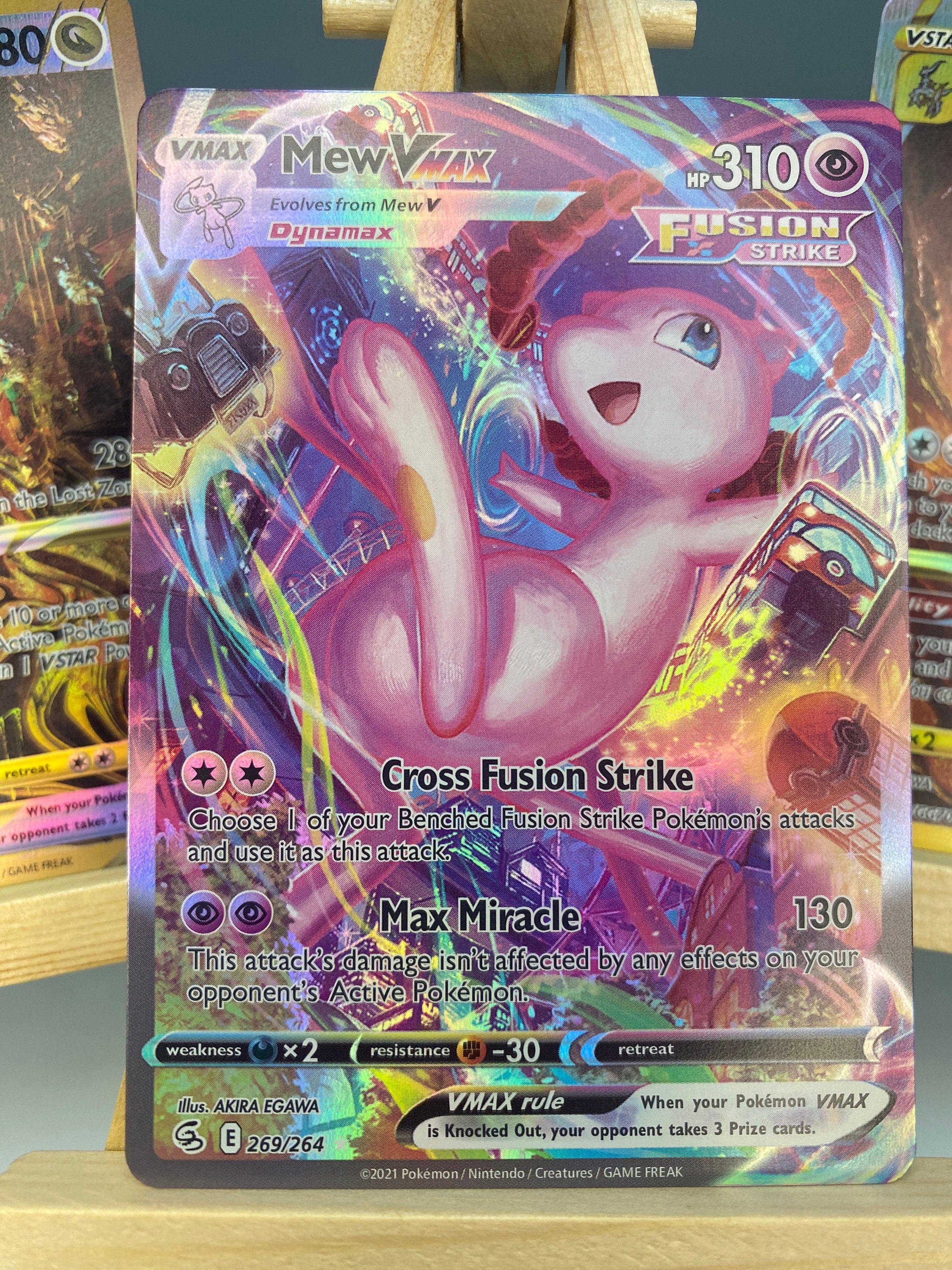 Mew VMAX FST 269 Fusion Strike Pokemon Proxy Card - Etsy