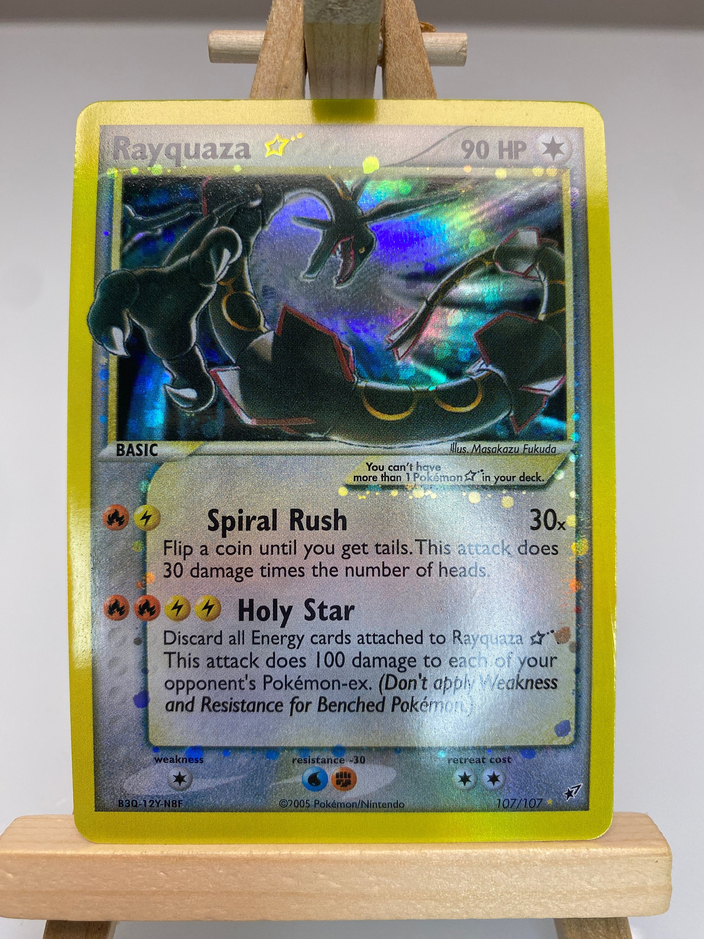 Rayquaza Gold Star DX 107 EX Deoxys Pokemon Proxy Card - Etsy