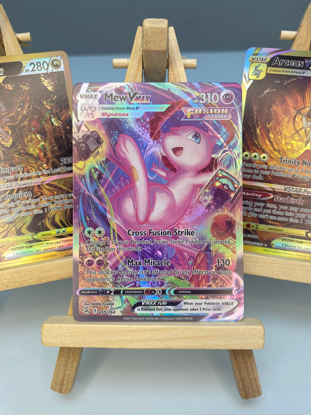 Mew VMAX FST 269 Fusion Strike Pokemon Proxy Card - Etsy