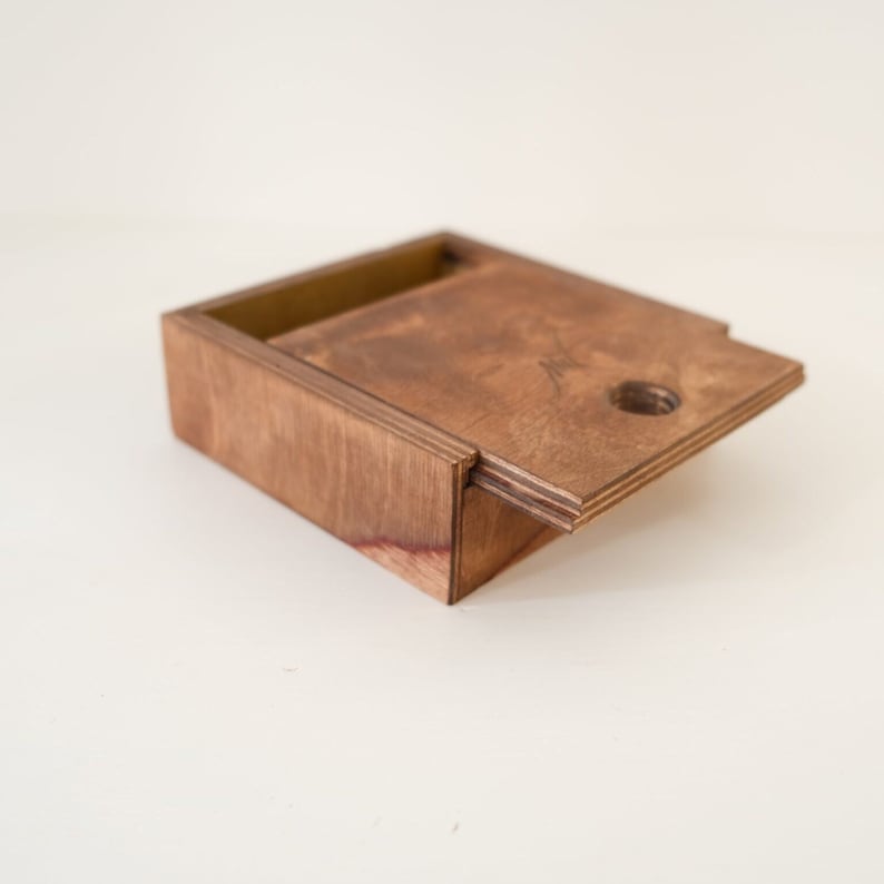 Wooden Box With Sliding Lid - Handcrafted Versatile and Elegant Storage ...