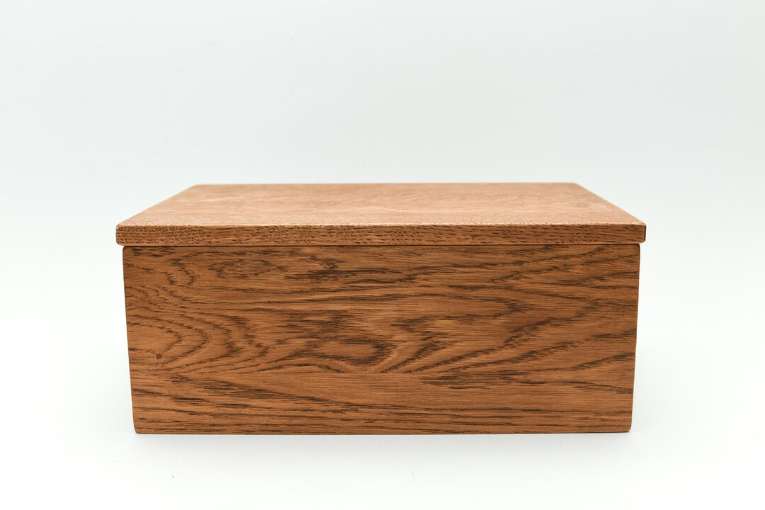 Oak Wooden Storage Box - Durable and Spacious, Ideal for Organizing and ...