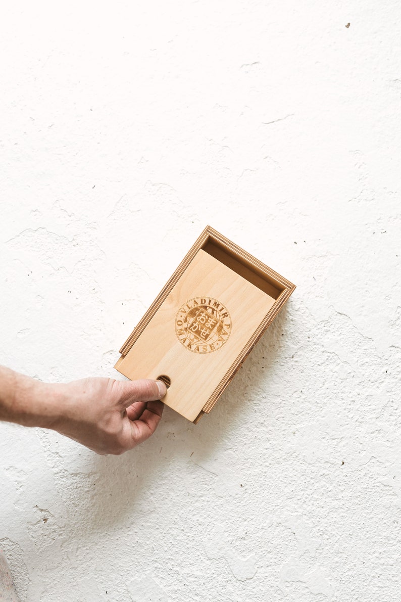 Personalized Wooden Box With Sliding Lid - Minimalist Design ...