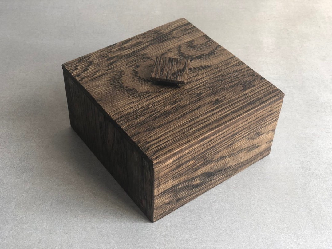 Wooden Box With Custom Engraving Option - Rustic Keepsake Box for ...