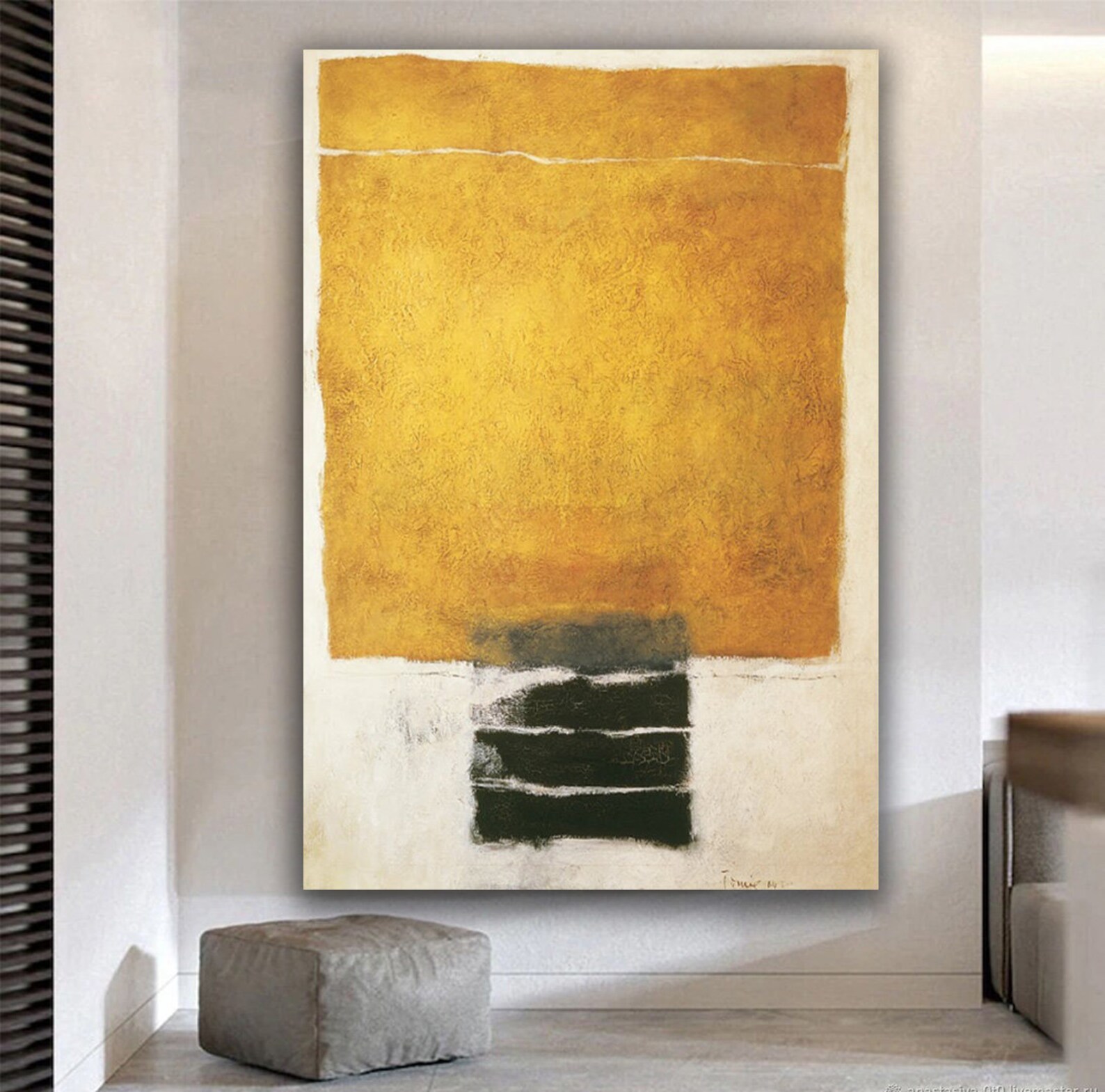 Mark Rothko Yellow White Canvas Wall Decor, Mark Rothko Art Yellow ...