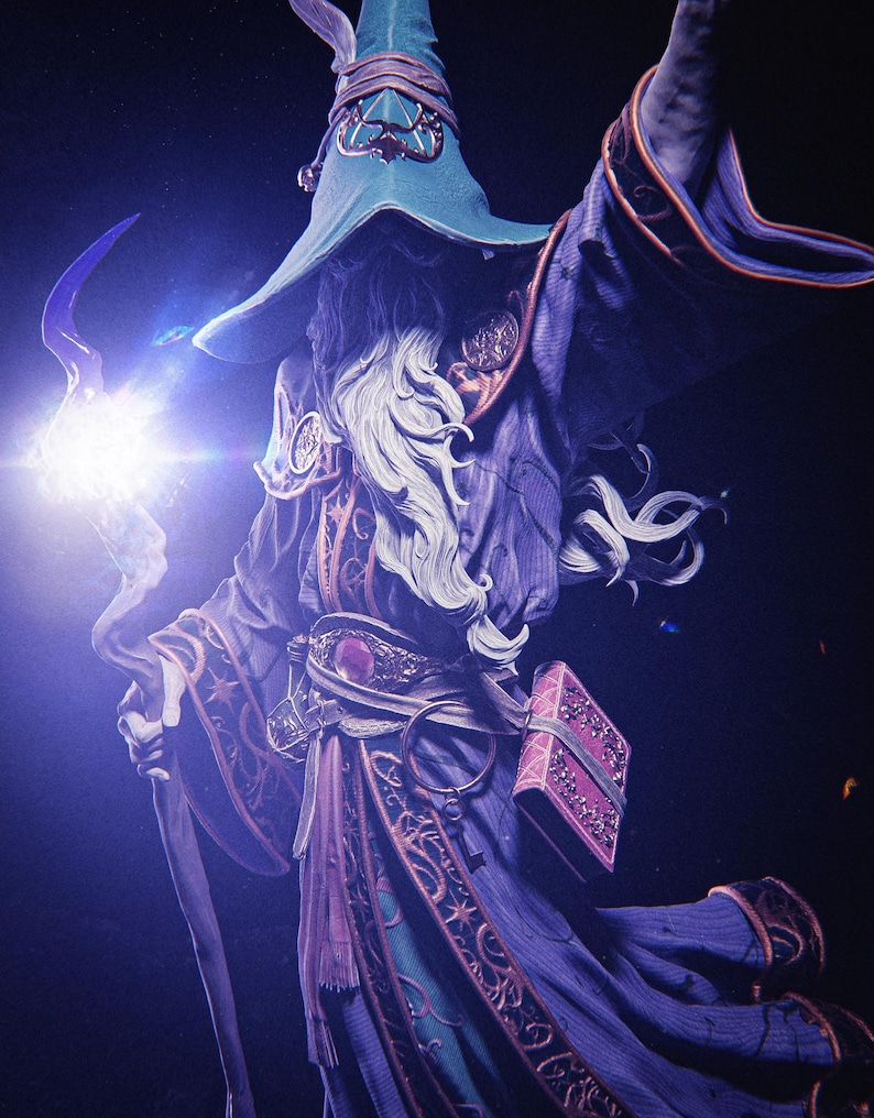 Merlin the Magician Figure - Fantasy - 3D Printing - Etsy UK